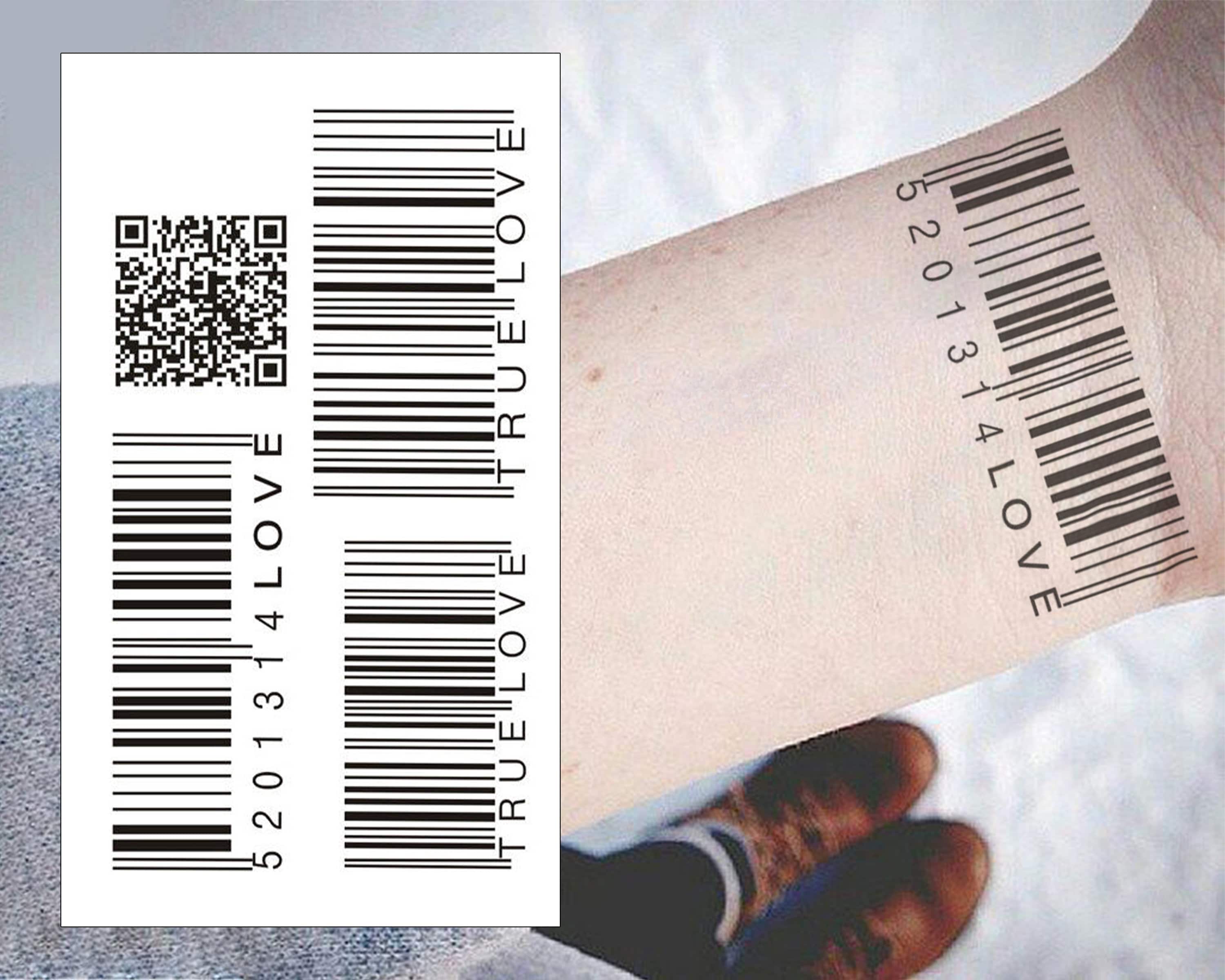 Barcode Tattoo Designs For Men