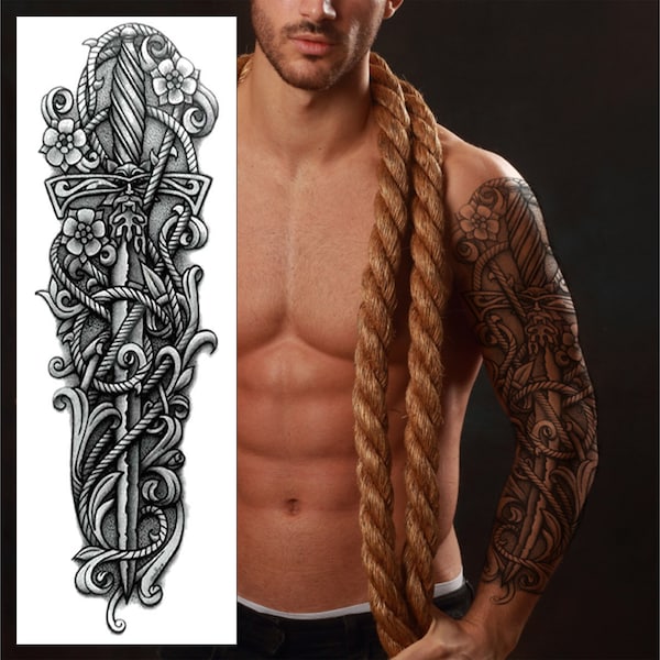 Viking Temporary Tattoo - Etsy