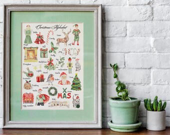 Christmas Abc Png - Etsy