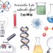 Science Watercolor Clipart Scientific Lab Chemistry Bacteria Virus ...