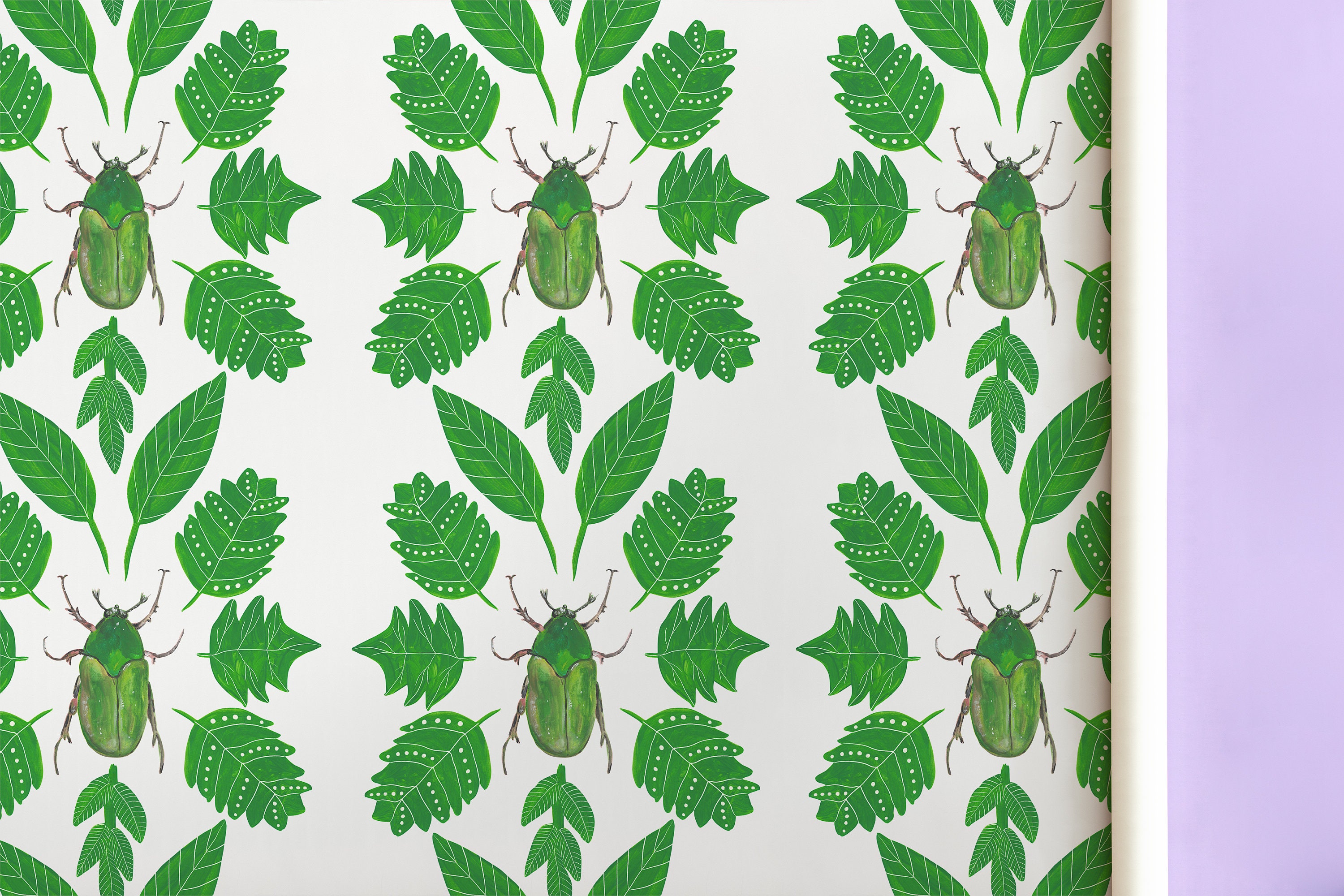 Seamless Digital JPG Papers With Colorful Insects Butterfly Bug Beetle ...