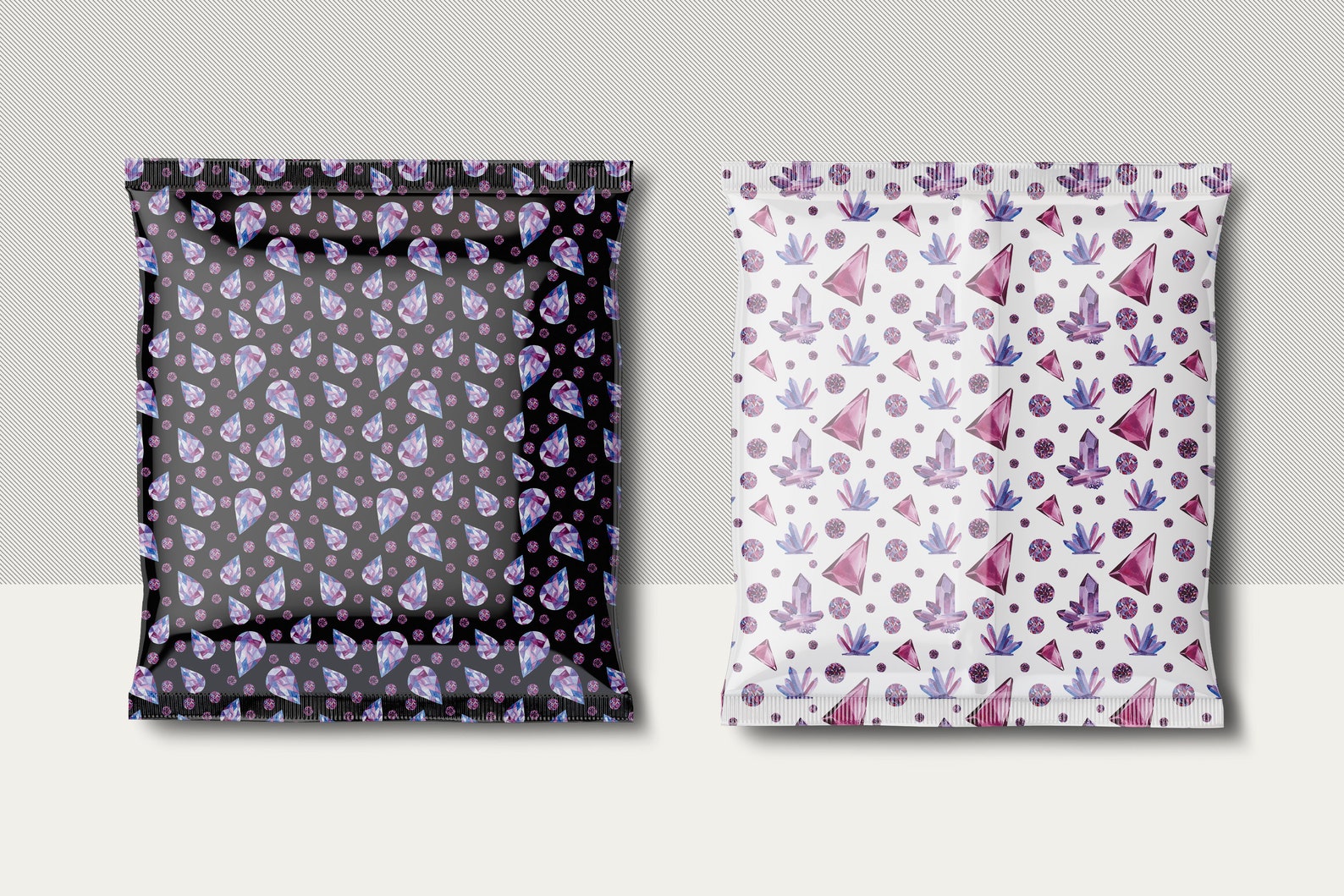 Watercolor Seamless Digital Paper Pattern With Blue Pink & - Etsy