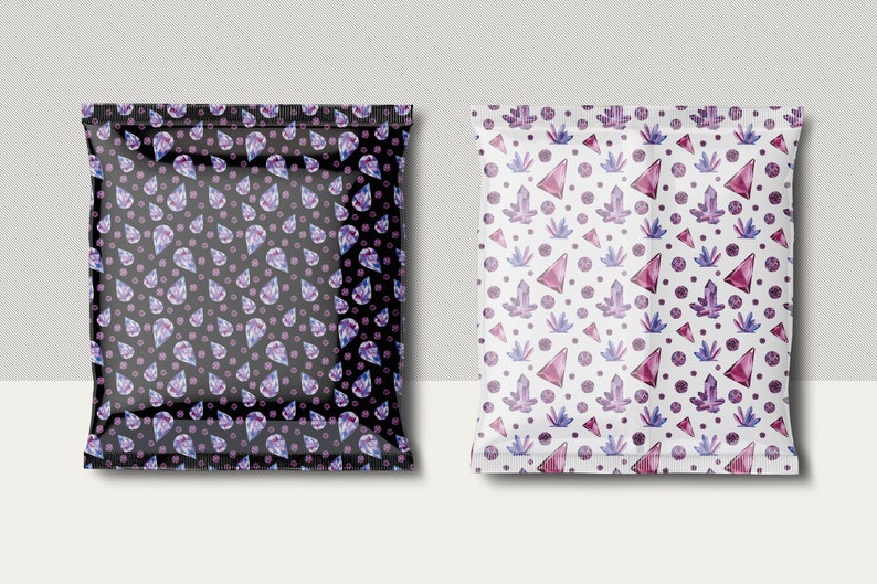 Watercolor Seamless Digital Paper Pattern With Blue Pink & Green ...