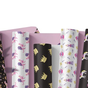 Princess Seamless Patterns Kids Digital Paper Watercolor - Etsy