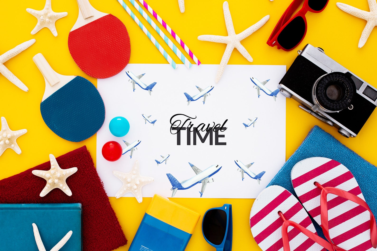 Travel Watercolor Clipart for Summer Vacation Holiday Adventure Planner ...