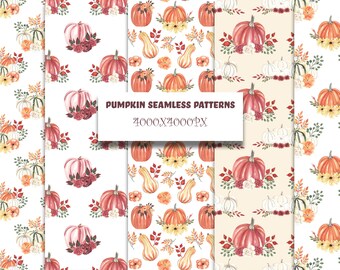 Anatomy Watercolor Seamless Pattern Halloween Digital Papers | Etsy