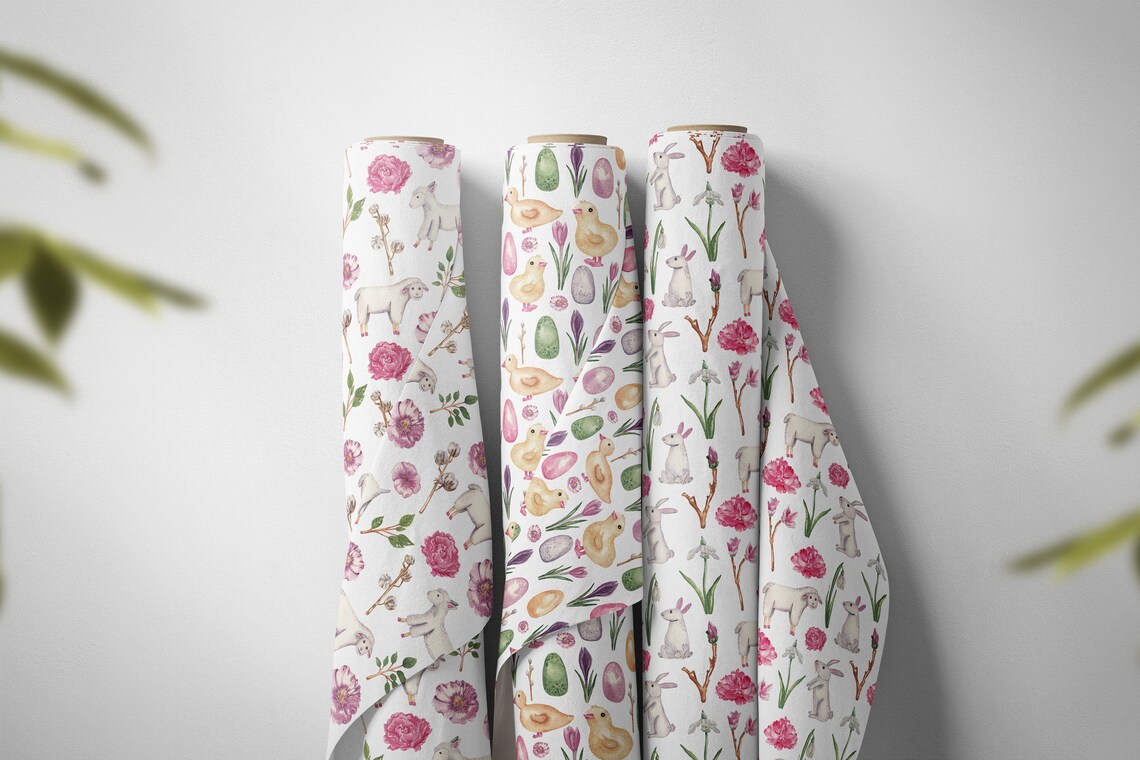 Easter Seamless Patterns Easter Bunny Digital Papers Spring - Etsy