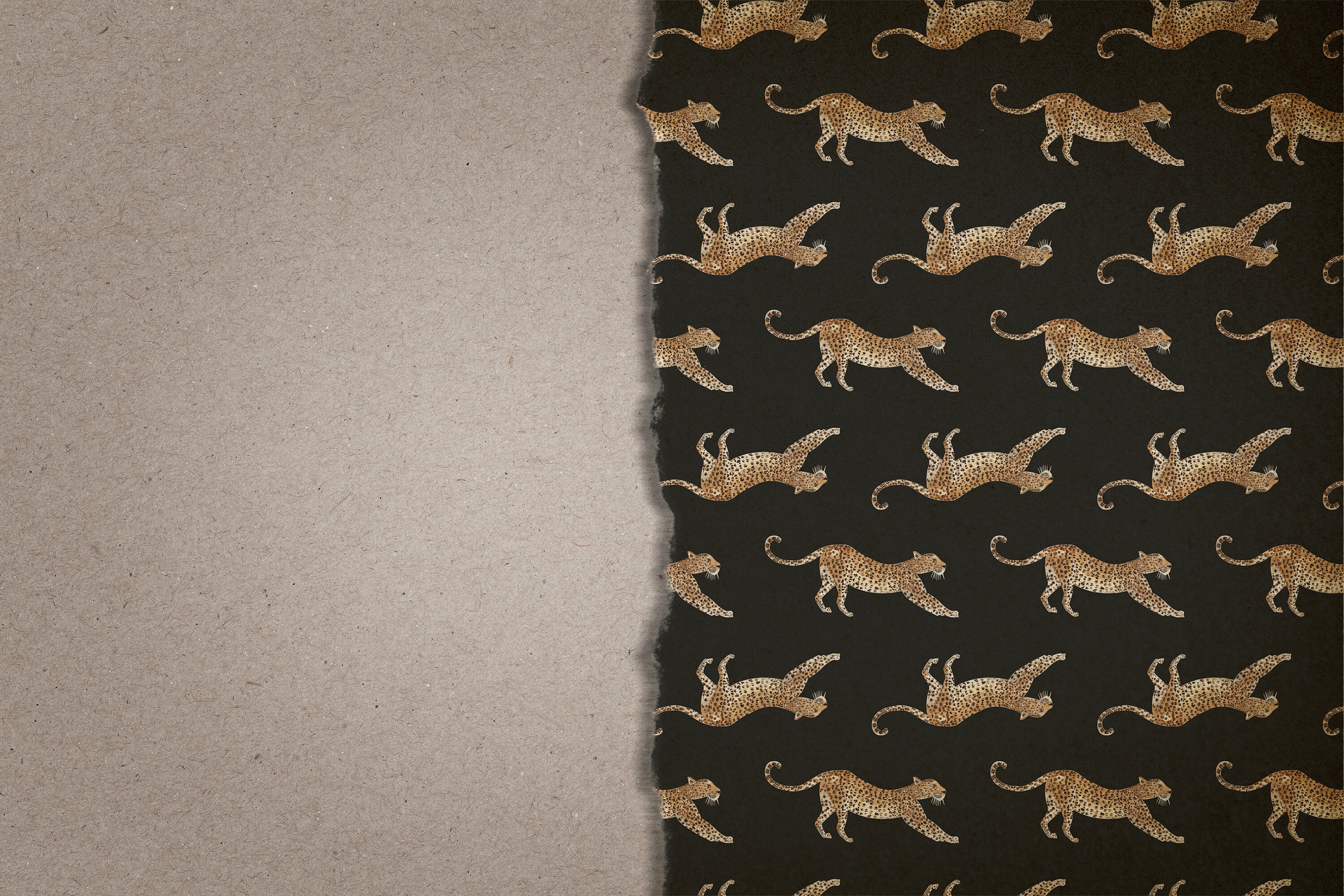 Watercolor Safari Animals Seamless Patterns Wild Cats Digital Paper ...