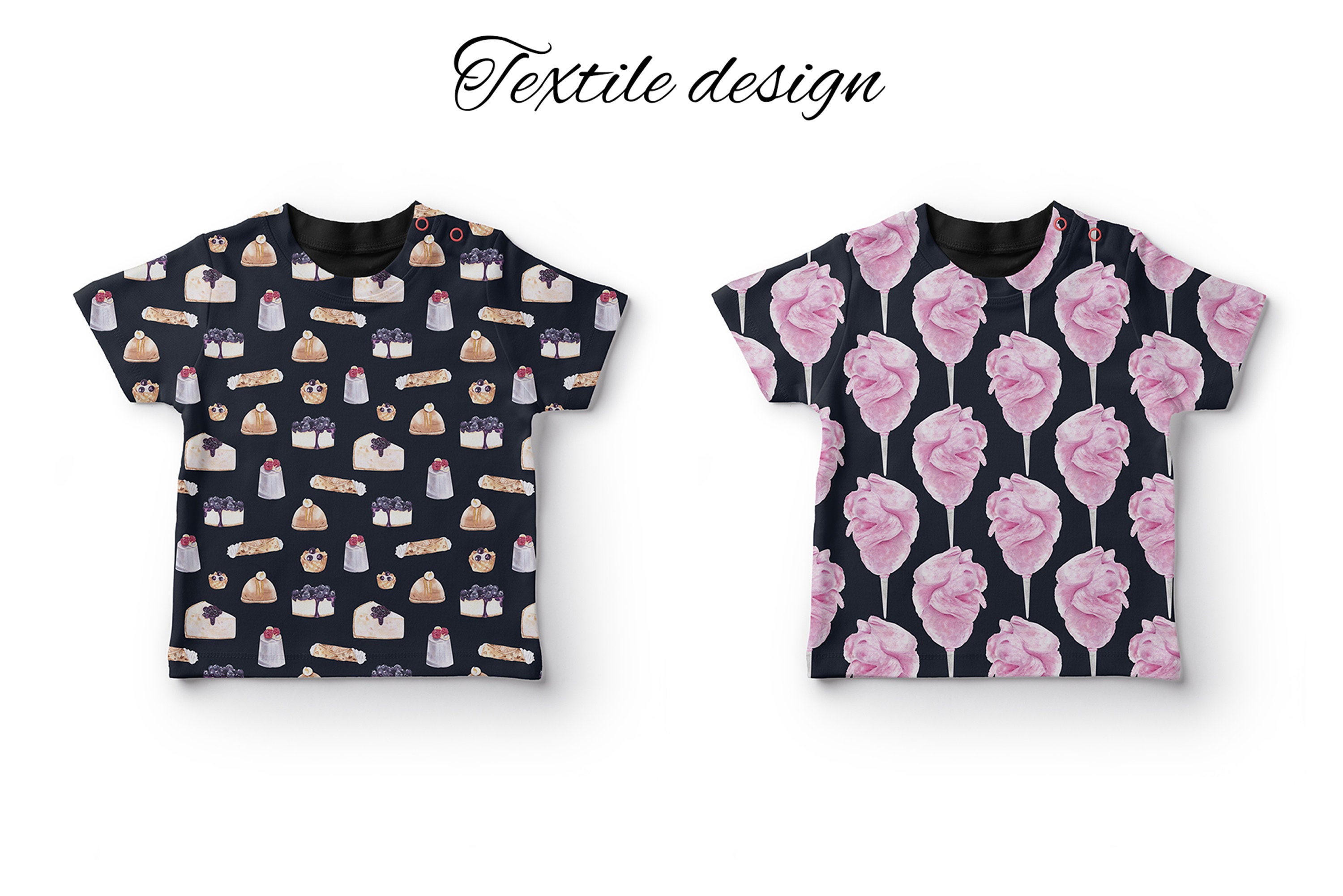 Watercolor Sweets & Candy Seamless Patterns Digital Paper for - Etsy