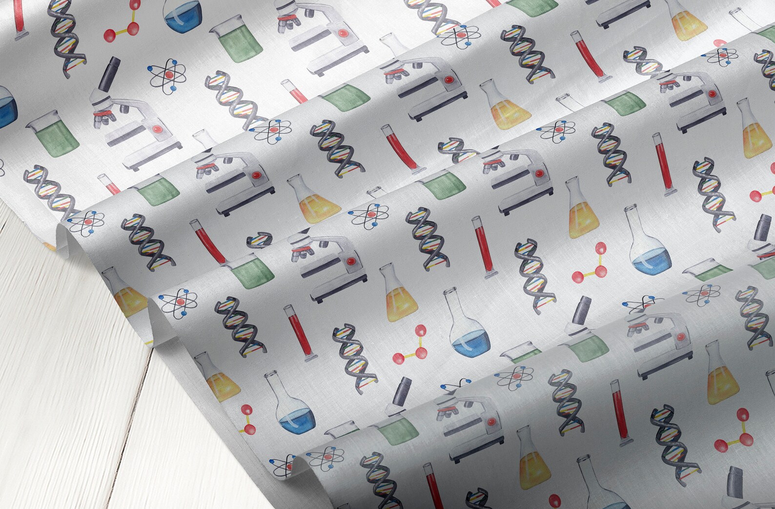 Science Seamless Pattern Watercolor Science Lab Virus Bacteria - Etsy