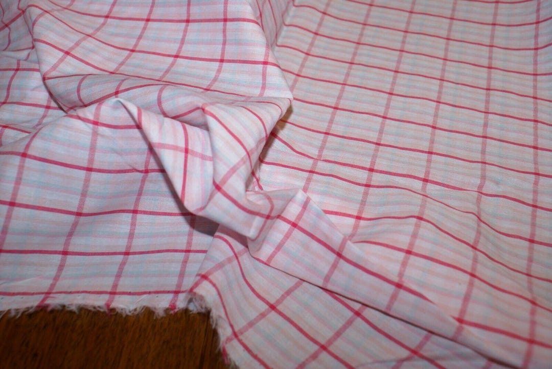 1 Metre PINK COWBOY Checks 100% COTTON Woven Fabric, Light Weight - Etsy