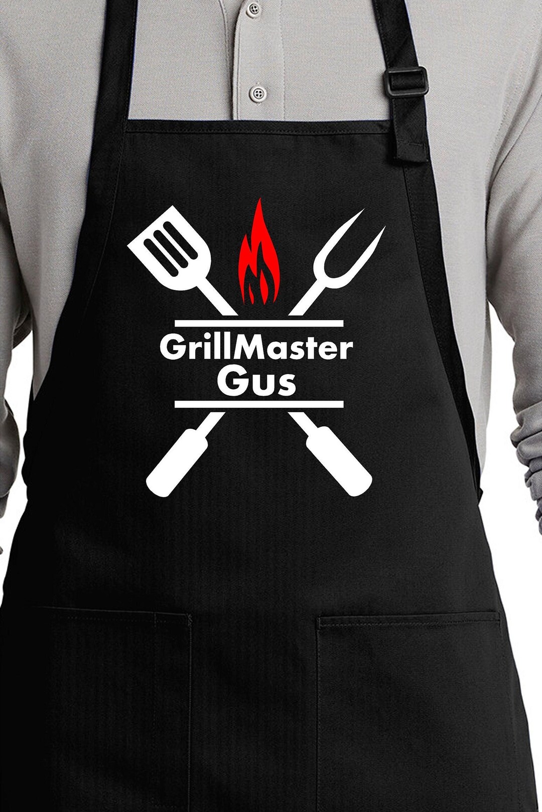 Grill Master Personalized Apron, Grill Apron, Grill Master, BBQ Apron ...