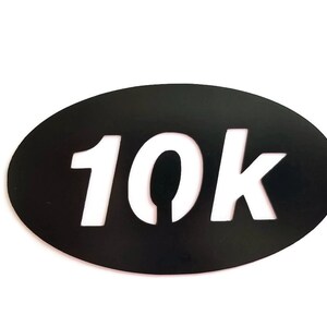 Black 10k Runner Magnet for Cars, Lockers, Doors or Refrigerators ...