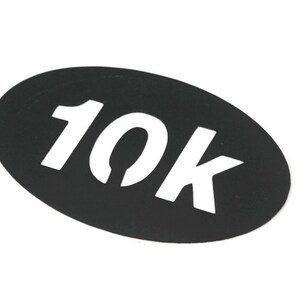 Black 10k Runner Magnet for Cars, Lockers, Doors or Refrigerators ...