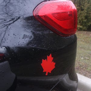 Red Maple Leaf Car Magnet: Weatherproof Canada Auto Decal - Etsy