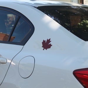 Red Maple Leaf Car Magnet: Weatherproof Canada Auto Decal - Etsy