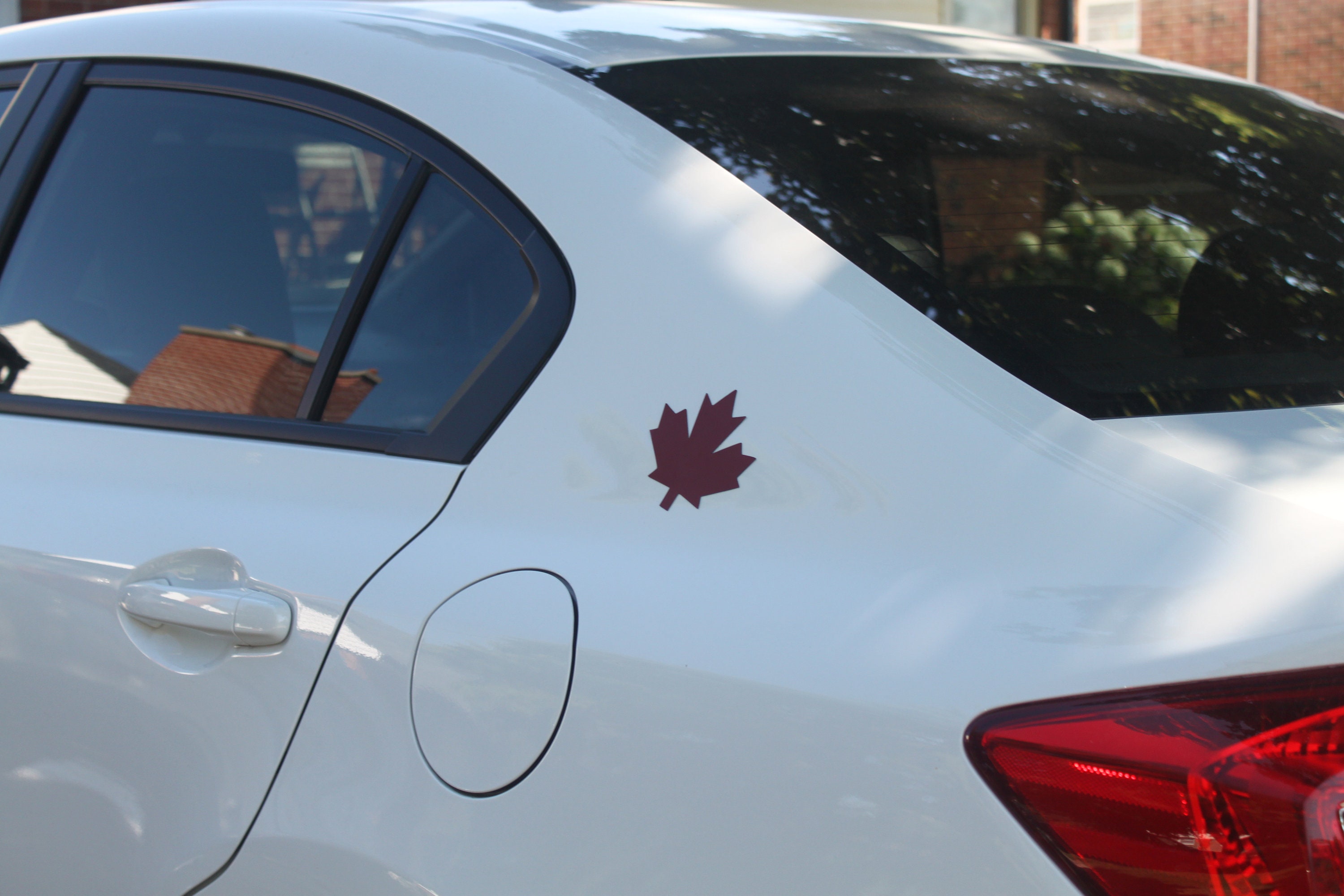 Red Maple Leaf Car Magnet: Weatherproof Canada Auto Decal - Etsy