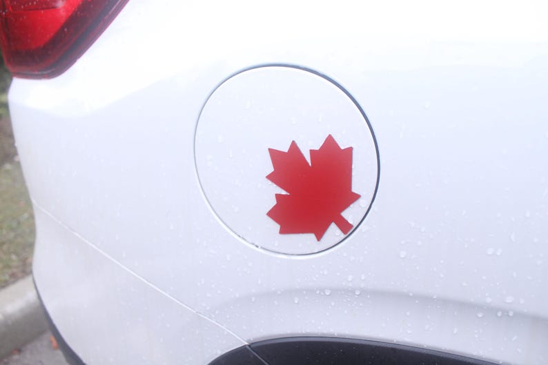 Red Maple Leaf Car Magnet: Weatherproof Canada Auto Decal - Etsy