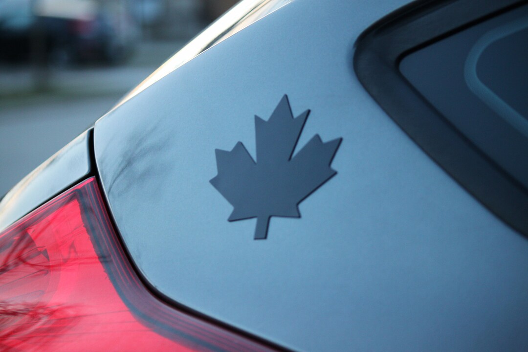 Black Canadian Maple Leaf Car Magnet - Made in Canada - Etsy