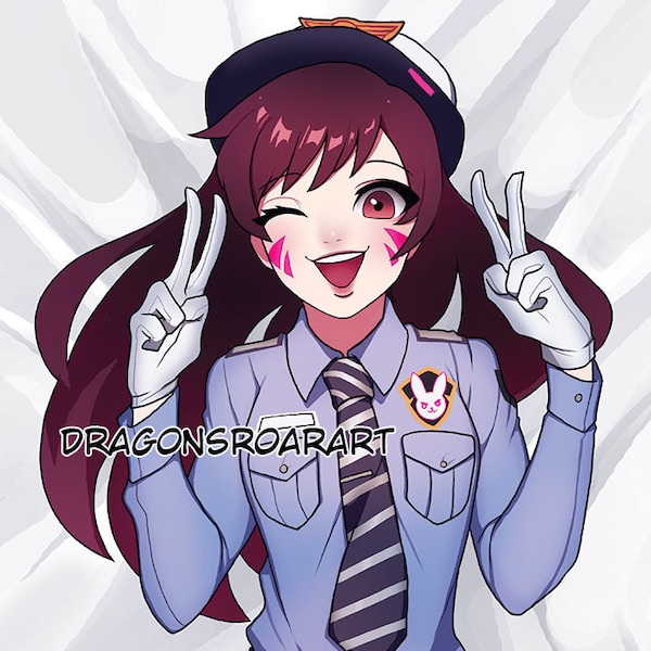 Overwatch Dva Body Pillow Etsy