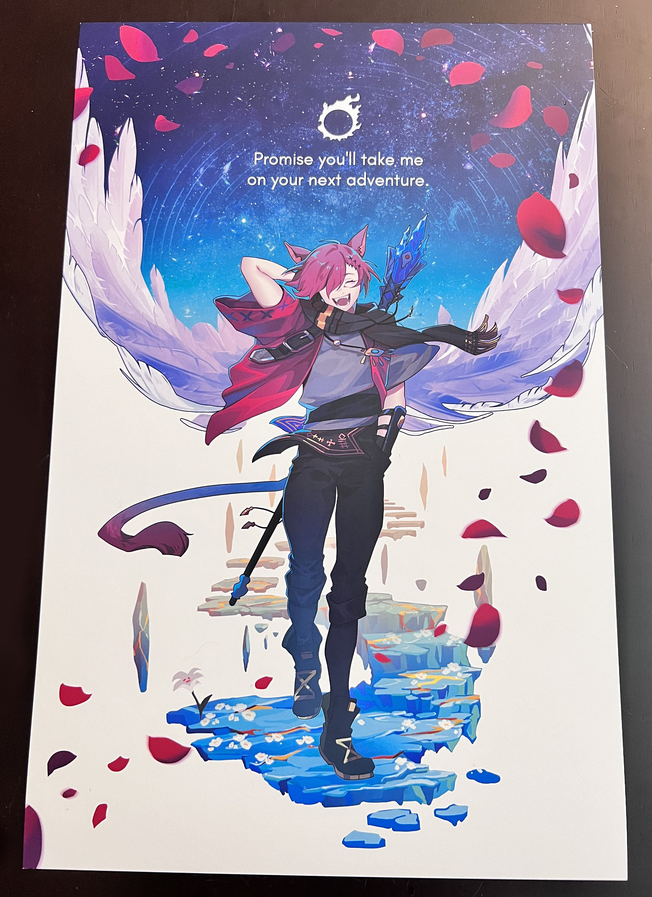 Final Fantasy 14 FFXIV G'raha Tia Fanart Print 11 X 17 "take Me on Your ...