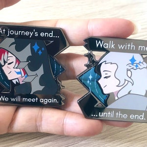 FFXIV Final Fantasy 14 Quote Character Enamel Pins 2in Large - Crystal ...