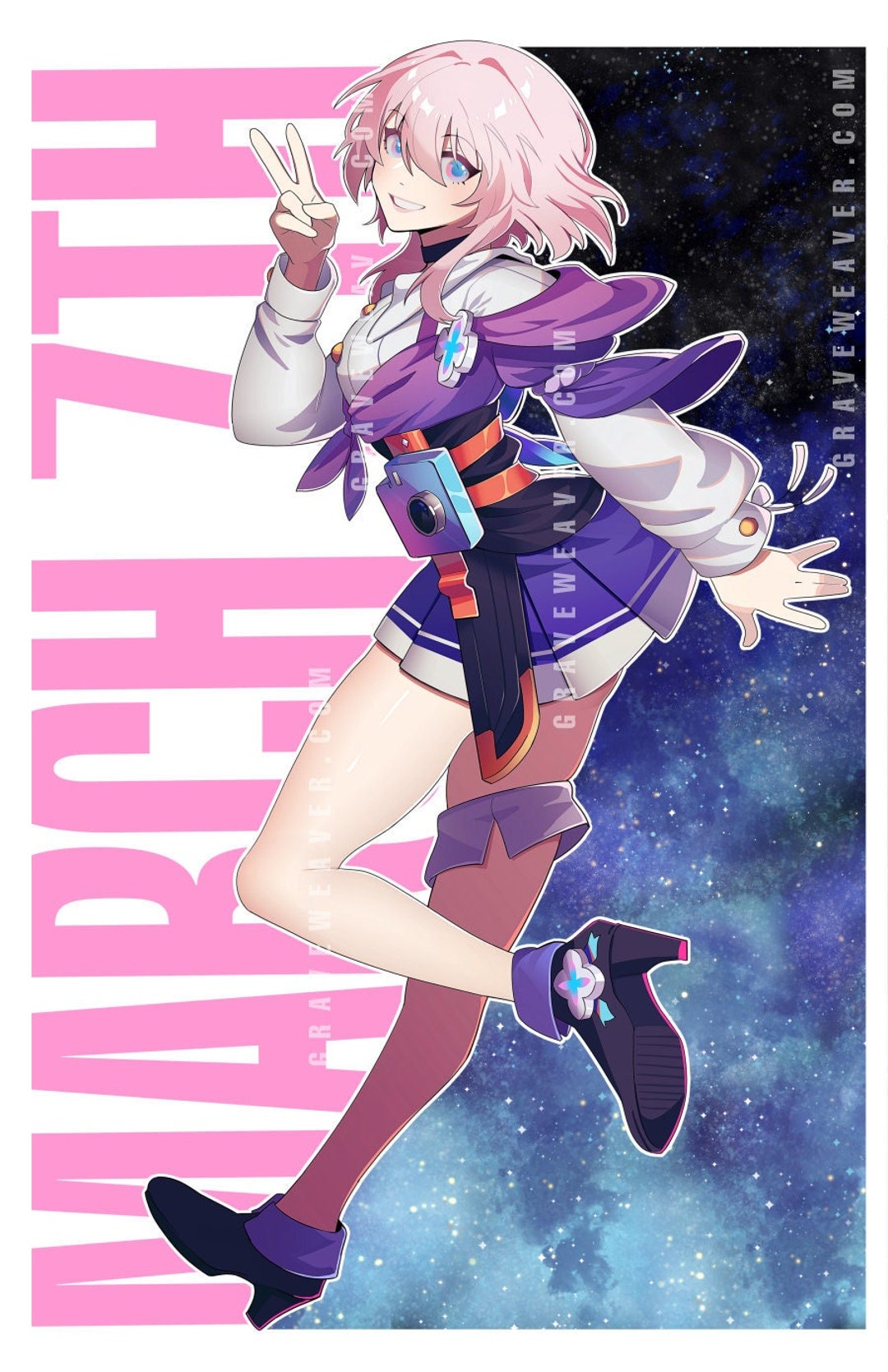 Honkai Star Rail HSR March 7th Artwork Print 11 X 17in - Etsy