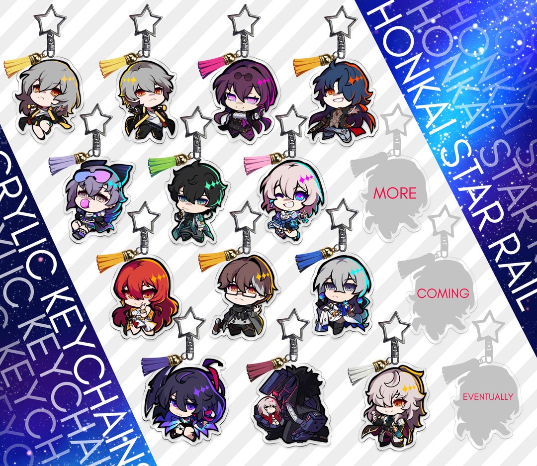 Honkai Star Rail HSR 2.5in Acrylic Keychains Fan Merch: Kafka, March 7 ...