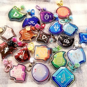 Final Fantasy 14 FFXIV Job Stone Keychain: Pictomancer (NEW), Viper ...