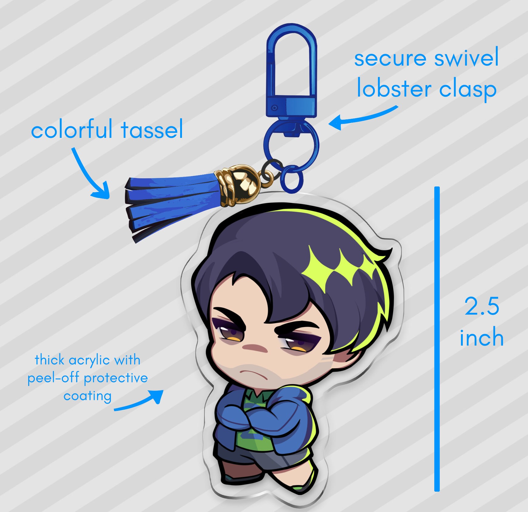 Stardew Valley Fanart Keychains - Abigail, Emily, Haley, Maru, Penny ...