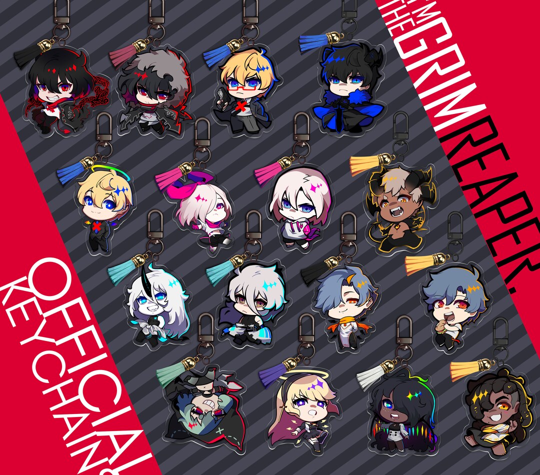 OFFICIAL I'm the Grim Reaper WEBTOON / Manga 2.5 Inch Acrylic Keychains ...