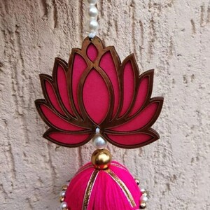 Lot 25-100 Beautiful Trending Lotus Hangings for Home Decor, Puja Decor ...
