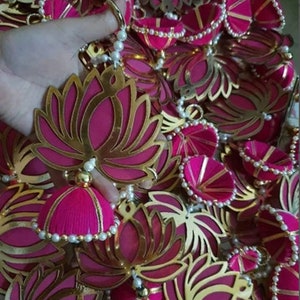 Lot 25-100 Beautiful Trending Lotus Hangings for Home Decor, Puja Decor ...