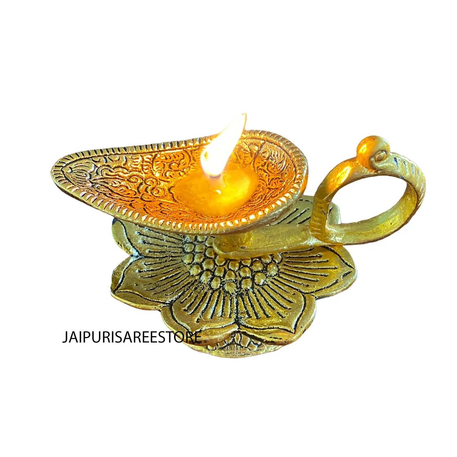 1-200 Pcs Lotus Brass Finish Diya Indian Handcrafted Brass - Etsy