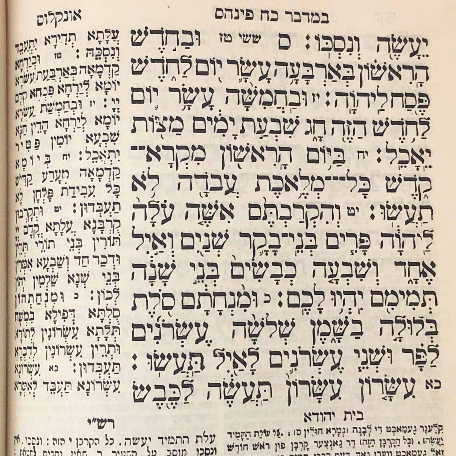 Hebrew Vintage Jewish Books Beit Yehuda Pentateuch Complete Bamidbar 5 ...