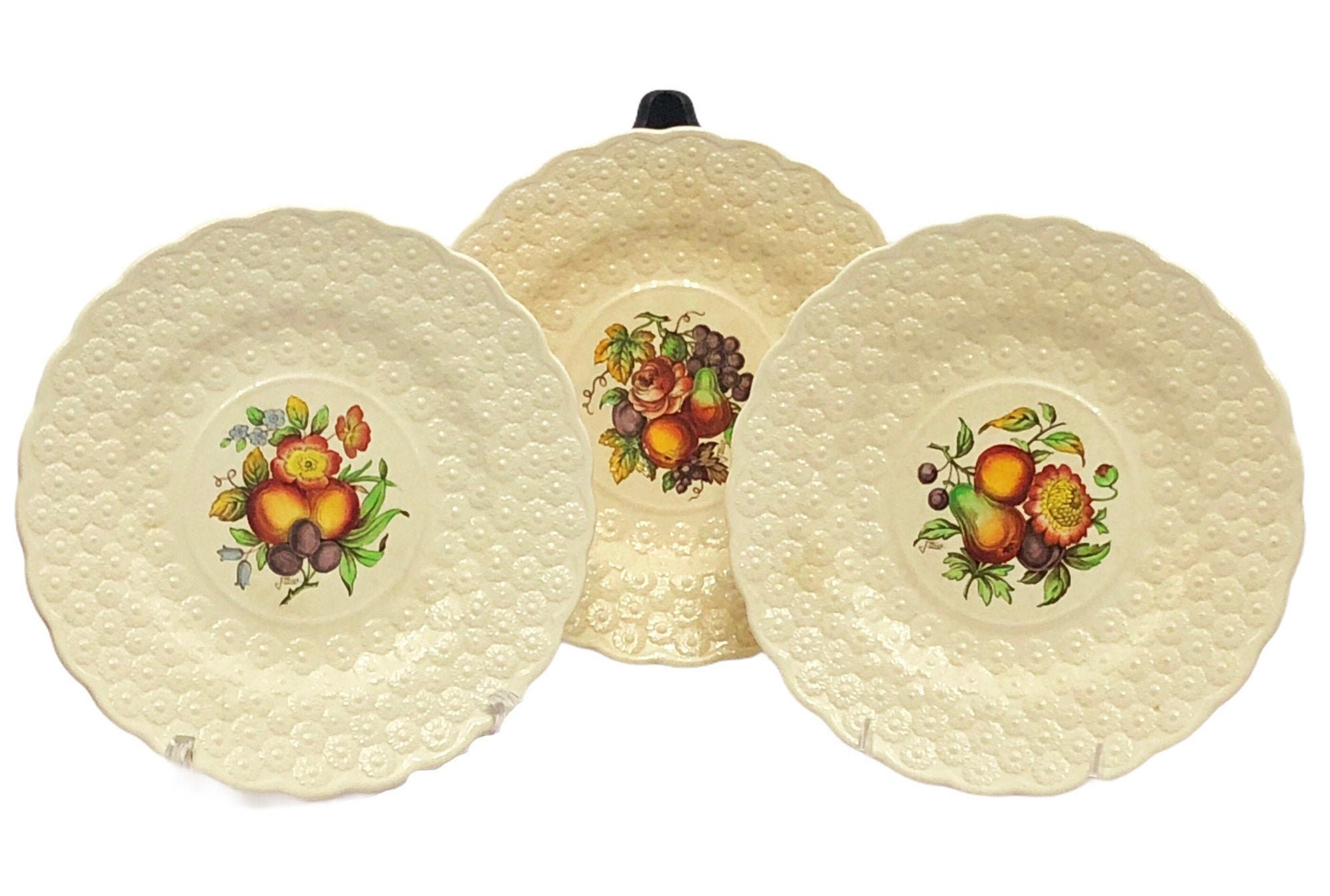 Vintage COPELAND SPODE Set of 3 English Fine China Ivory | Etsy