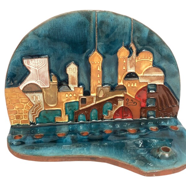 Ceramic Menorah - Etsy