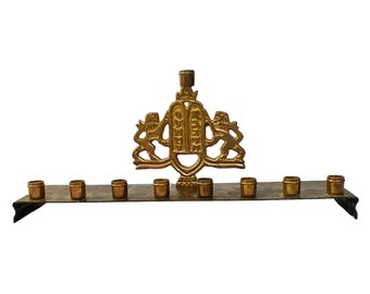 Brass Lions Menorah - Etsy
