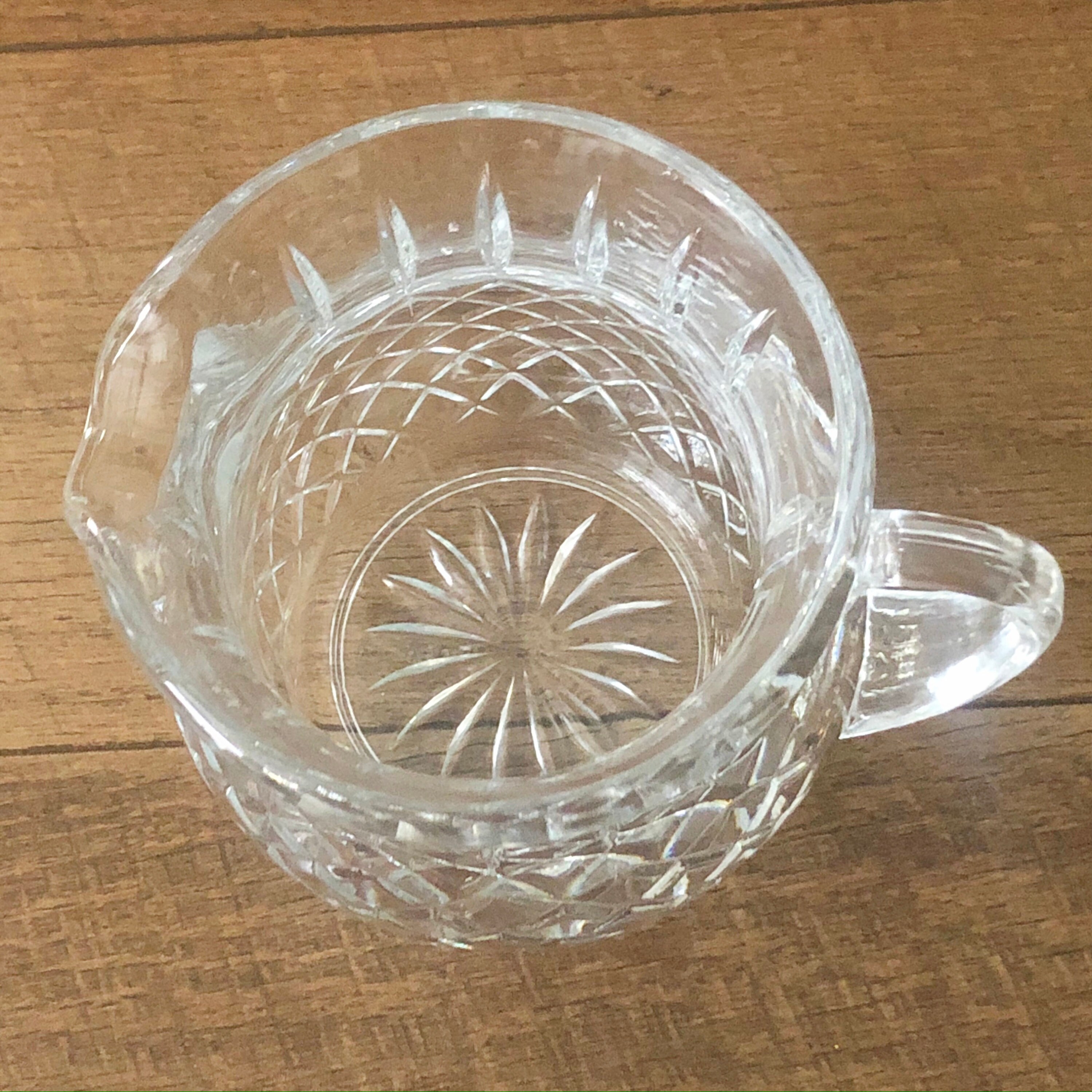 Cut Lead Crystal Vintage Heavyweight Pitcher Holiday Serveware French ...