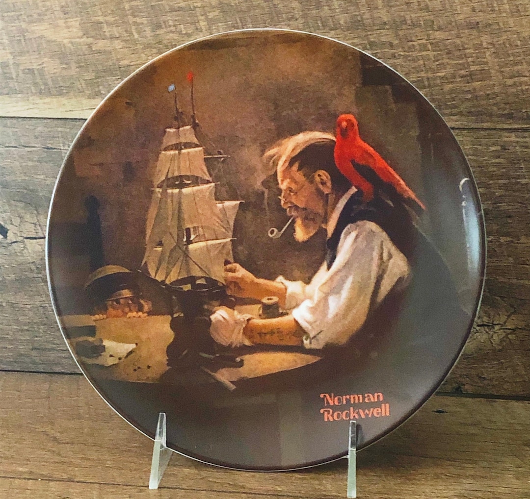 Collectible Norman Rockwell the Ship Builder 1980 Vintage American Wall ...