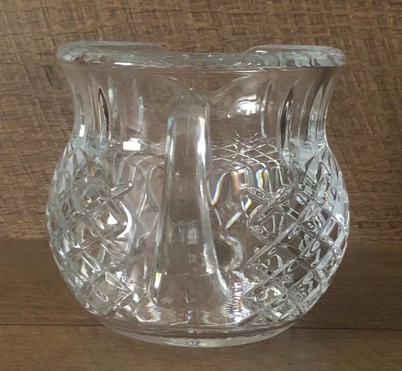 Vintage Cut Lead Crystal HEAVYWEIGHT Pitcher Holiday Serveware | Etsy