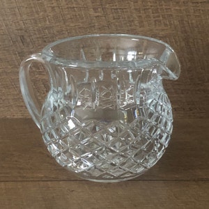 Vintage Cut Lead Crystal HEAVYWEIGHT Pitcher Holiday Serveware French ...