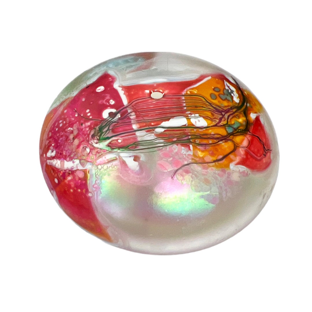 1991 GLASSHOUSE Studio Modernist Style Oil Lamp Pink Iridescent Art ...