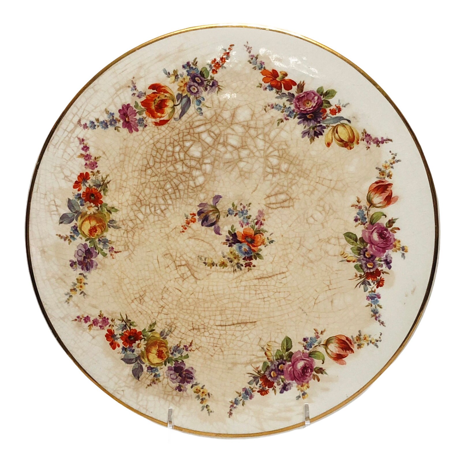 1930s Vintage ROESLER RODACH China Serving Platter Floral Design German ...