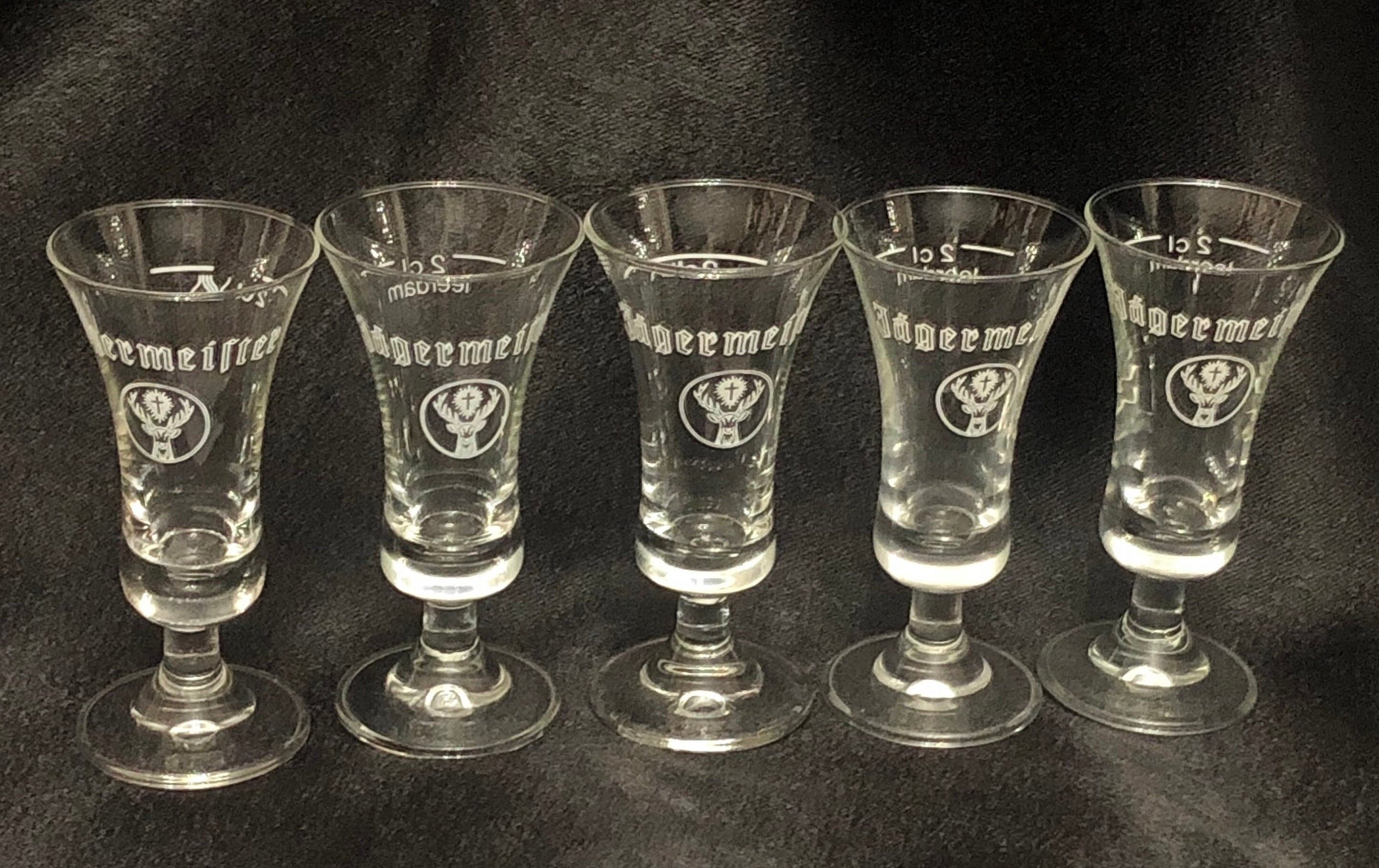 Barware Drink & Barware Vintage Pair of Jagermeister Footed Shot ...