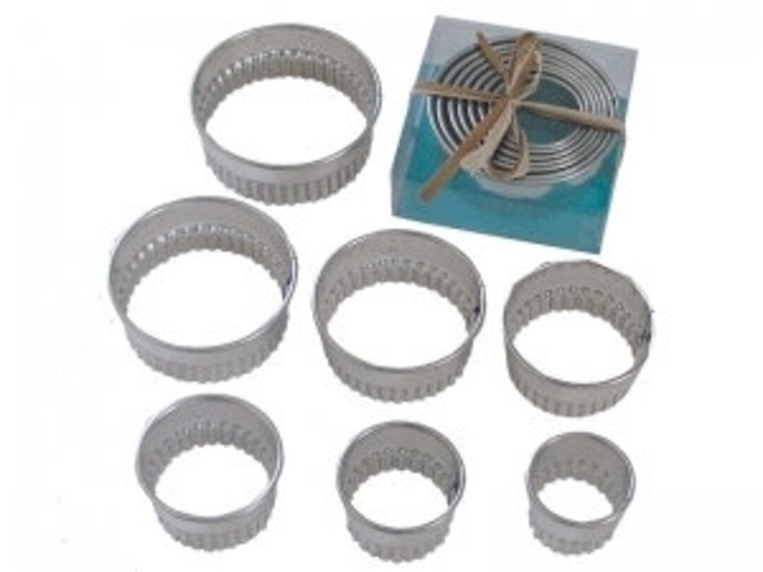Fluted Pastry / Cookie Cutter Set 7 Pc - Etsy