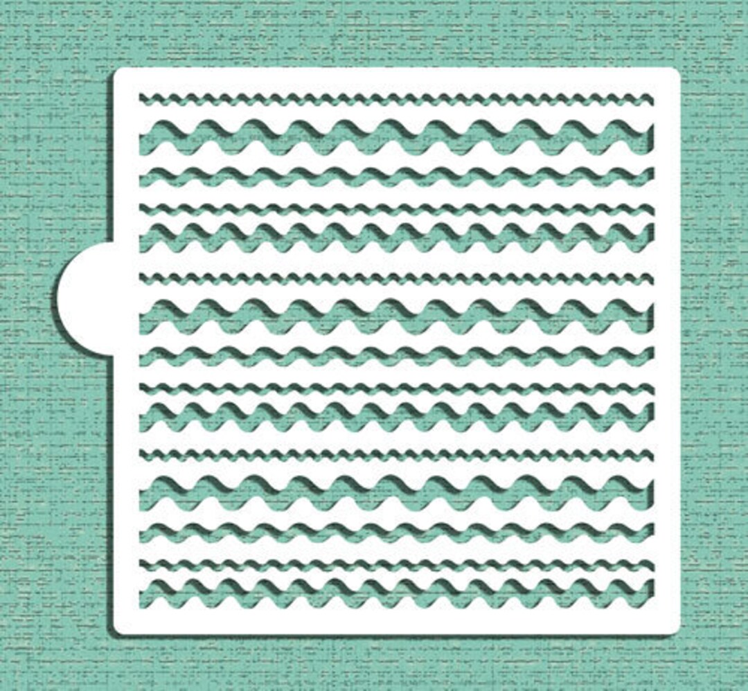Ric Rac Pattern Stencil - Etsy