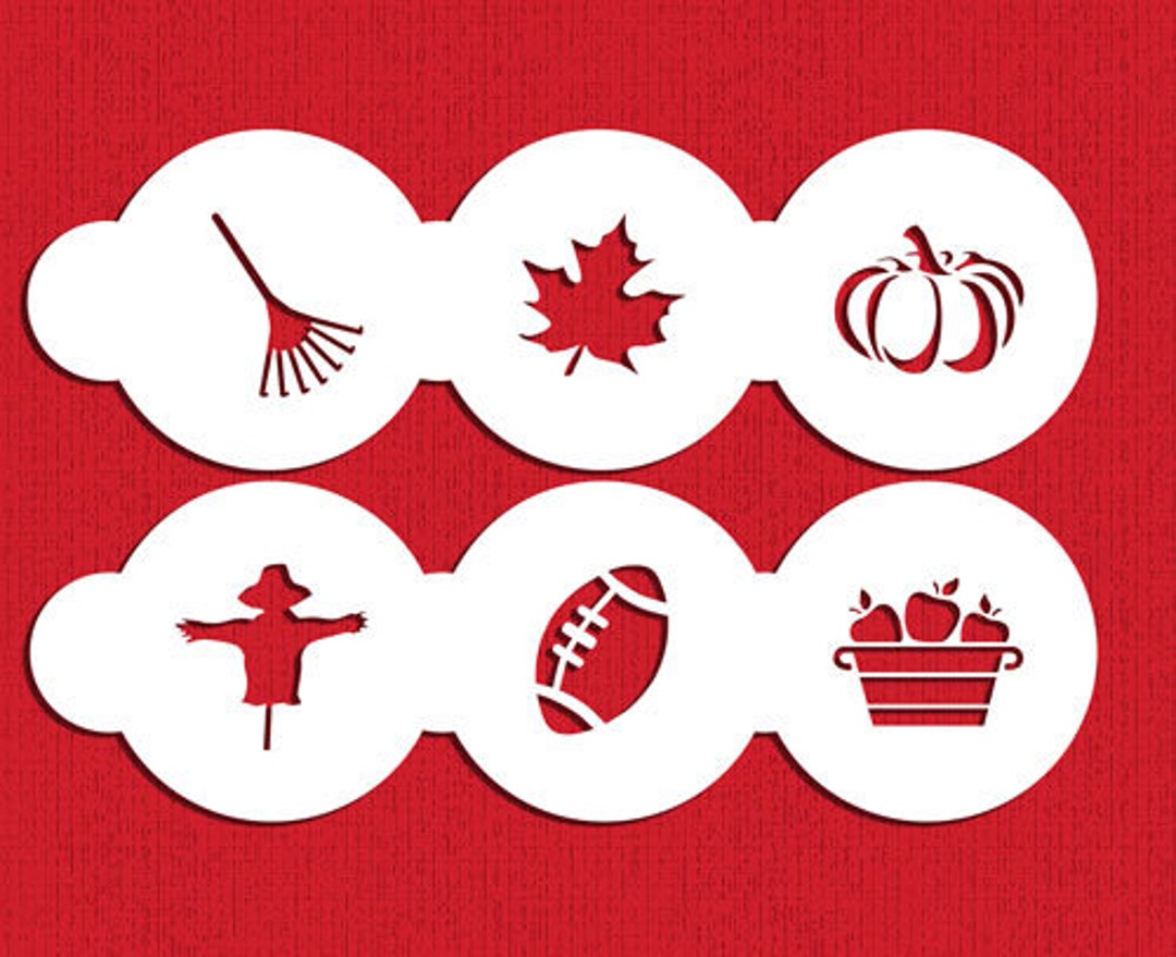 Fall Season Stencil Set 6 Pc - Etsy UK