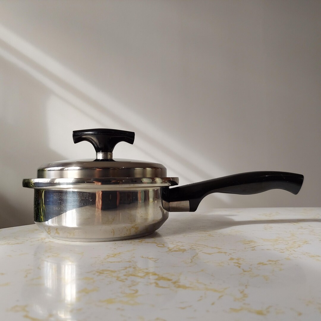 Vintage 1970s Kitchen Craft Multi Core 5 Ply Stainless Steel Cooking ...