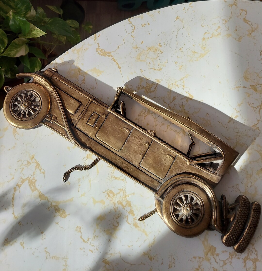 Vintage Whitehall 1973 Brass Car Wall Hanging - Etsy
